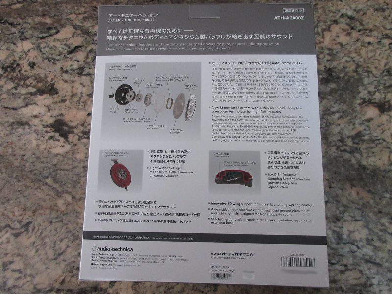 Audio-Technica ATH-A2000Z Art Monitor Closed-Back Headphones Review ...